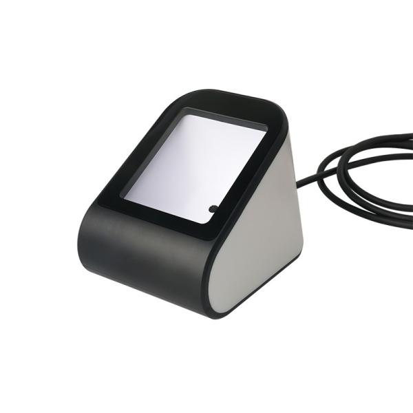 Quality USB Wired 1D 2D Barcode Scanner Desktop Reader with Adjustable Scanning Angle for sale