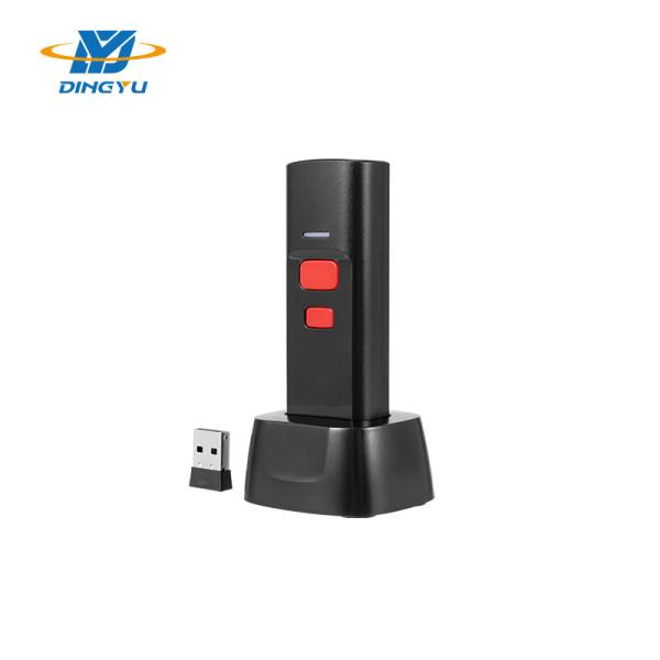 Quality 1D Wireless Portable Barcode Scanner Portable Mini Bar Code Reader With Charging Base for sale