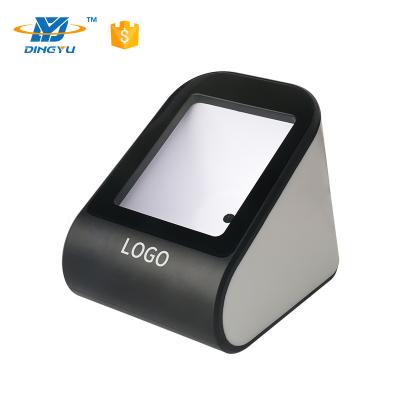 Cina lettore di codici a barre da tavolino del 2D supermercato in bianco e nero di USB RS232 per il pagamento mobile in vendita