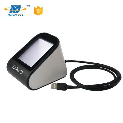 Cina lettore di codici a barre da tavolino del 2D supermercato in bianco e nero di USB RS232 per il pagamento mobile in vendita