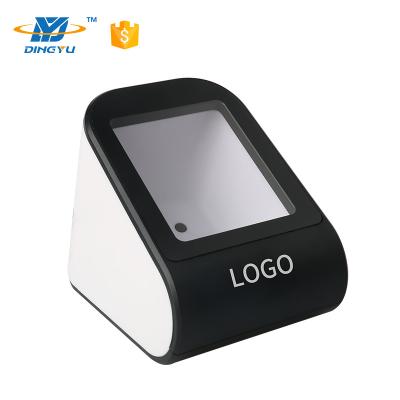 Cina lettore di codici a barre da tavolino del 2D supermercato in bianco e nero di USB RS232 per il pagamento mobile in vendita