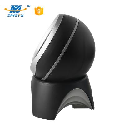 China Rotatable 2D Desktop Barcode Scanner Auto Sense USB Platform CMOS Scan Type for sale