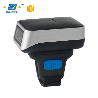 China OEM 32 Bit CMOS Wireless QR Code Scanner Mini LED 2d Ring Type Barcode Scanner DI9010-2D for sale