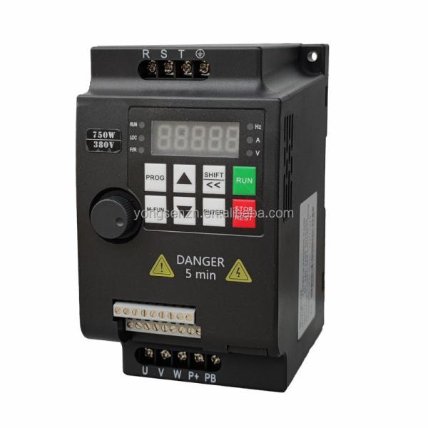 Quality Supplier Manufacturer in China VFD Variable Frequency Inverter Converter AC Motor Drive Single Phase 220V 0.75kw IP20  50/60hz for sale