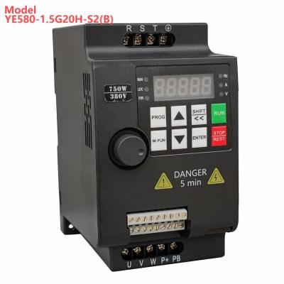 China High Perpormence VFD VSD Frequency Inverter Converter Ac Motor Variable Frequency Drive Single Phase 220V 1.5kw 50/60hz for sale