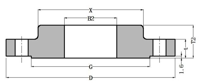 ASME B16.5 SO Flanges A105 / A694 F52 / F65 / Q235 Carbon Steel Forged Slip On Flange Class 150LB SORF 0