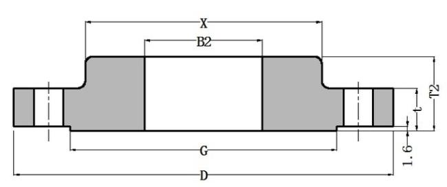 ASME B16.5 High Quality Carbon Steel A105 Forged Slip On Flange Class 300LB RF FF For Oil And Gas Industry 0
