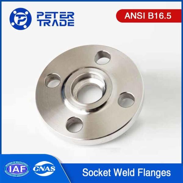 ASME B16.5 A105 A350 LF2 A420 SWRF Carbon Steel Socket Weld Pipe Flange Welding Class 150 For Chemical Industry