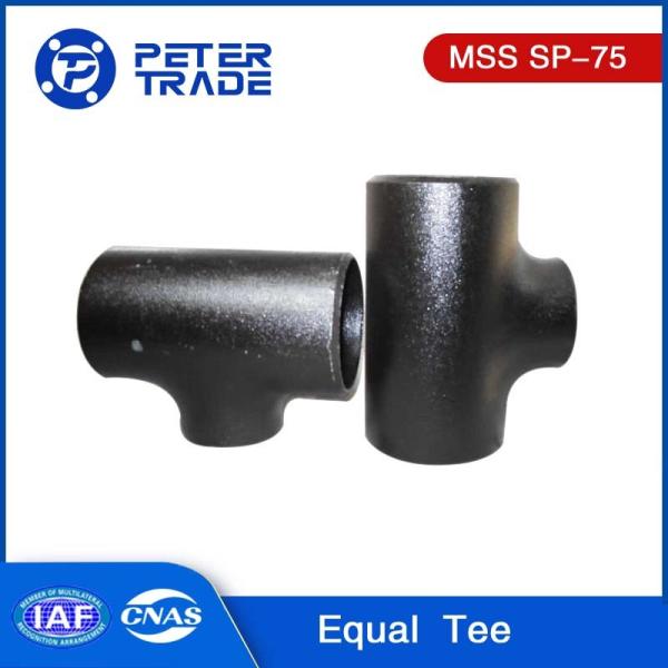 MSS SP-75 Alloy Steel SCH80 WPHY Butt Welding Fittings Equal Tee for Pipe and Tube Connections