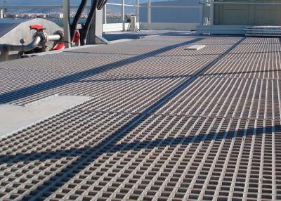 Anti Slip Yellow Color Plastic Floor Grating Customized Dimeensions