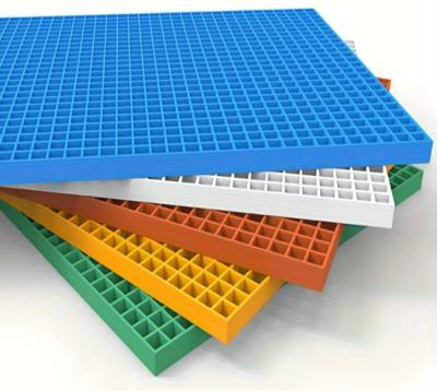 China Fiberglass Mesh Walkway Floor Composite GRP FRP Gratings Fiberglass Reinforced Plastic FRP Grating Walkway for sale