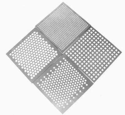 China 1mm Thickness Decorative Perforated Stamping Metal Sheet Mesh Screen Panel for Building for sale