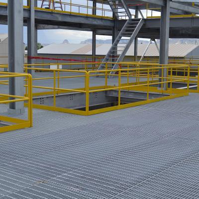 China Slip-Resistant Durable Load-Bearing Platform Steel Grating Plate for Municipal Engineering for sale