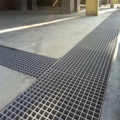 China Galvanized Steel Grating Drain Cover with Customizable Sizes Slip-Resistant Surface and Open Design for sale