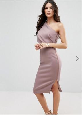 China Newest Design Women One Shoulder Sexy Party Dress Wedding Dress for sale