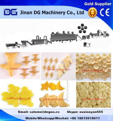 China Automatic wheat flour based 2d 3d snack pellets/papad fryum extruding machinery production plant for sale