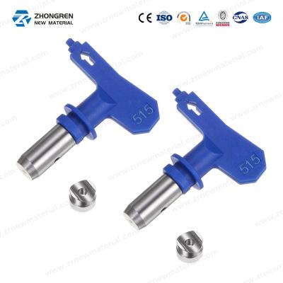 중국 조절 가능한 분무 에어리스 스프레이 노즐 고경도 막힘 방지 판매용