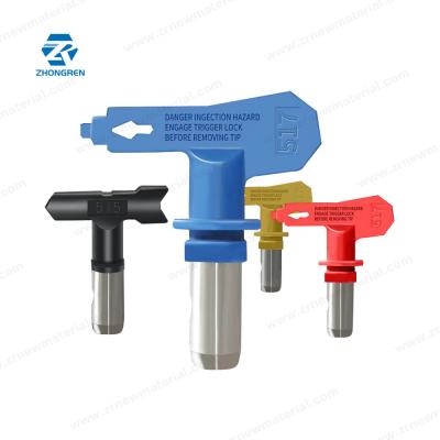 중국 중런 에어리스 페인트 스프레이 노즐 균일한 분무 기타 전원 공급 장치 적용 판매용