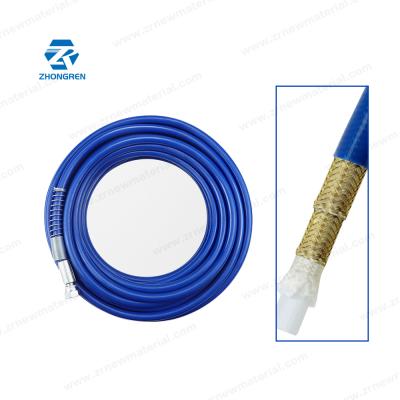 China Flexible de resina de caucho de ultra alta presión de pintura sin aire de pulverización manguera para la limpieza de la máquina de pulverización de pintura roja / azul / transparente en venta