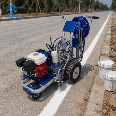 China Airless Hydraulic Plunger Pump Spray Paint Machine For Road Traffic Line Construction for sale