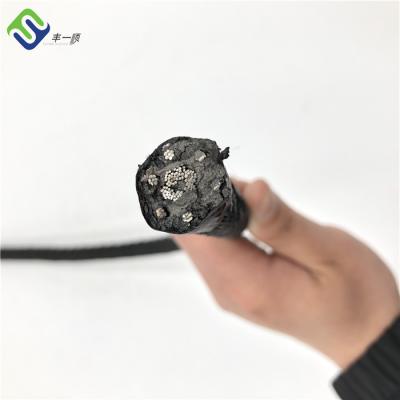 China Blue Color 16mm*500m Polyester Safety Climbing Net Rope for sale