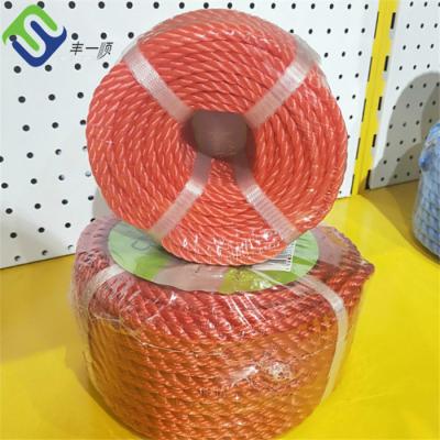 China 3 Strands Twisted Blue Color PP Danline Rope 12mmx100m for sale