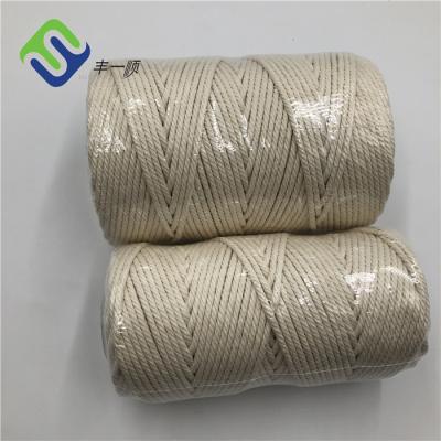China Wholesale DIY tapestry natural 4mm twisted cotton rope for macrame for sale