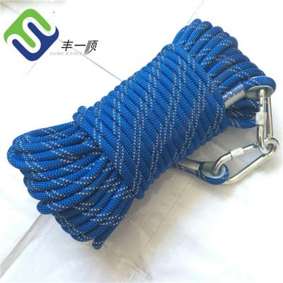 China 12mm*30m Black Color Static Climbing Rope, Rock Climbing Rope Hot Sale for sale