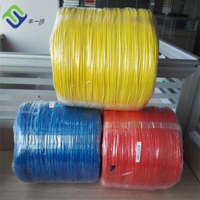 China Customized Red Color 4mm-12mm UHMWPE Spectra Rope With UV Protection for sale