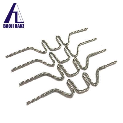 China 0.5mm 0.6mm 0.7mm 0.8mm vacuum metalizing coating coil pure tungsten twisted wire for heating components element for sale