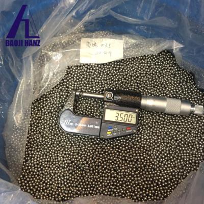 China top selling high density 95w-ni-fe 97wnife tungsten pellet solid heavy tungsten grinding balls 2.0mm 2.25mm 2.8mm for sale