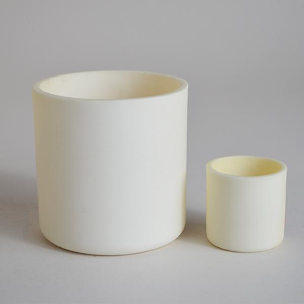 Quality High Form Alumina Ceramic Arc Crucible Industrial Ceramic Parts High Temp Resistance for sale