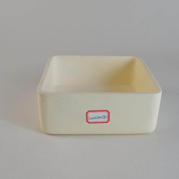 Quality Industrial Rectangular Corundum Crucible Alumina Boat Tray Sagger Precision Components for sale