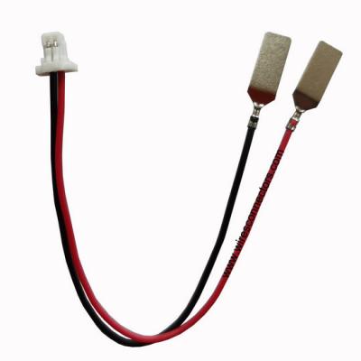 China Best Custom Battery Cable Assembly JST SHR-02V-S-B 1.0mm Pitch Connector with Nickel Tabs Battery Wire Connectors for sale