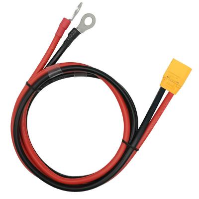Cina XT60 Wiring Harness for Battery Charger With O Ring Terminal Automotive Battery Cables 8AWG 10AWG TUV Approval Cable in vendita