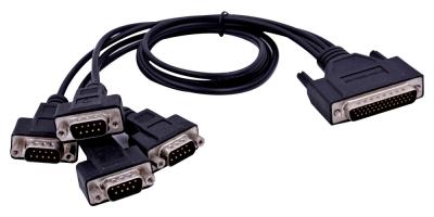 China High Quality Male to Male 4-in-1 DB 9 to DB 44 D-sub  OEM Cable Connector Assembly Manufacturer for sale
