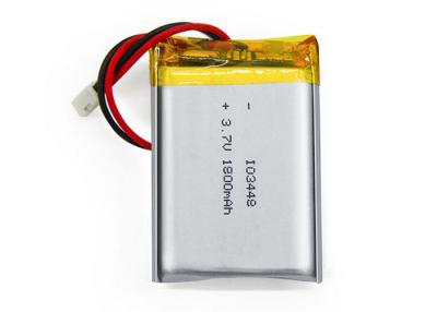 China 103448 3.7 V Lipo Battery Pack 1700mAh , Li Ion Polymer Battery Pack With PCB for sale