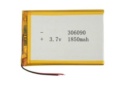 China Portable 306090 3.7 V Lipo Battery Pack 1850mAh Short Circuit Protection For Digital Camera for sale