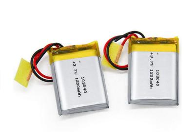 China 3.7V Lithium Polymer Rechargeable Battery 1200mAh , 103040 1 Cell Lipo Battery for sale