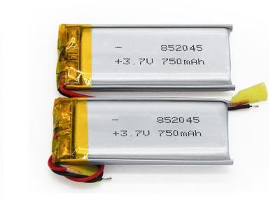 China High Safety Small Lithium Polymer Battery Pack 3.7V 750mAh 852045 For Speaker for sale