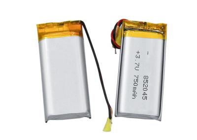 China High Safety Small Lithium Polymer Battery Pack 3.7V 750mAh 852045 For Speaker for sale