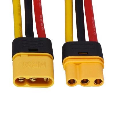 China Low MOQ Custom Cable Assembly | MR30-M/F Male-Female Model Airplane Cable Bionic Robotic Arm Industrial-Grade Connection 18AWG Silicone Wire Harness | Made in China for sale