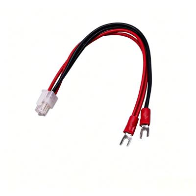 China Custom Terminal Wire Harness | 2-pin Power Cable Assembly with Fork Terminals for Power and Signal Transmission  | Made in China Factory for sale