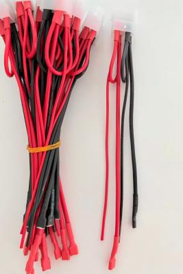 China Precision Terminal Wire Assembly | Custom Black and Red 5.08mm Big 4D 2Pin 105℃ PVC Harness for Lithium Battery | ROHS Compliant Made in China for sale