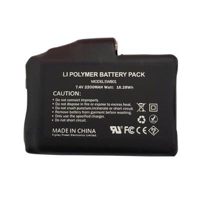 China Lithium Polymer Battery | 15Wh 2000mAh 2S 7.4V Li Polymer Battery Pack for Outdoor Thermal Equipment | CE China Manufacturing Factory for sale