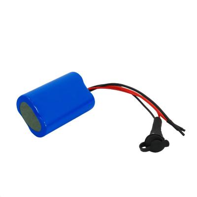 China Rechargeable 18650 Battery Pack | Custom 14.8Wh 2000mAh 7.4 V Lithium Battery Pack with BMS Protection Board for Automatic Sensors | China Manufacturing for sale