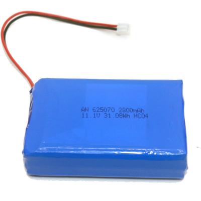 China IEC62133 Certified | Rechargeable Lithium Polymer Battery | 3S 11.1V 2800mAh Li Polymer Battery Pack for Fixed-wing Planes | China Manufacturing Factory for sale