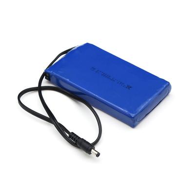 China 18650 Flat Polymer Lithium-ion Battery Pack | 8500mAh 12.6V Bluetooth Speaker Lipo Battery with DC Barrel Plug | ROHS Compliant Made in China for sale