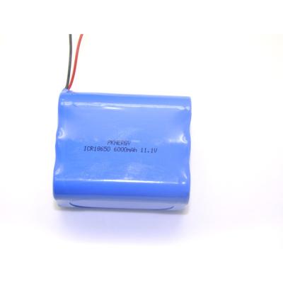 China Made in China Battery | Samsung18650 11.1 Volt Small Lithium Ion Battery 6000mAh for Industrial Instruments，LED Lighting for sale