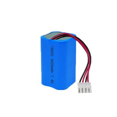 China BMS Protected 18650 Battery Pack | 3600mAh 7.4V 12 Volt Lithium Ion Battery CC CV Mini Battery for Smart Sweeper | China Manufacturing Factory for sale